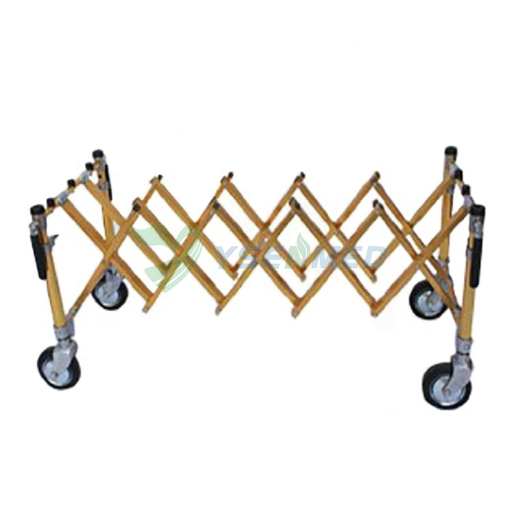 Folding collapsing mortuary transport YSTSC161,Morgue Transport Trolley